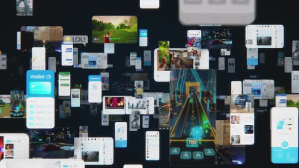 Animated Infinite Zoom Out Virtual Background with Social Networks ...