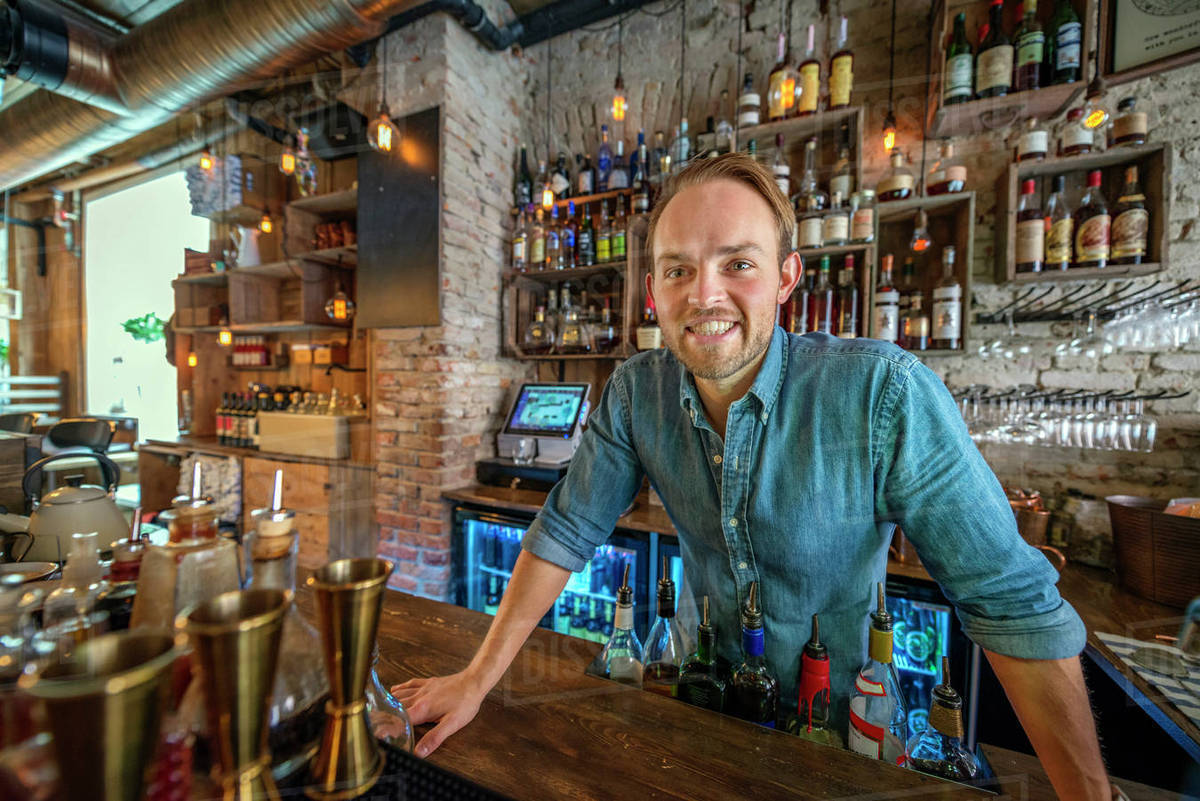 Portrait of bartender - Royalty-free Stock Photo | Dissolve