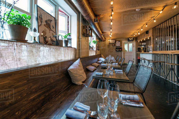 Empty restaurant - Royalty-free Stock Photo | Dissolve