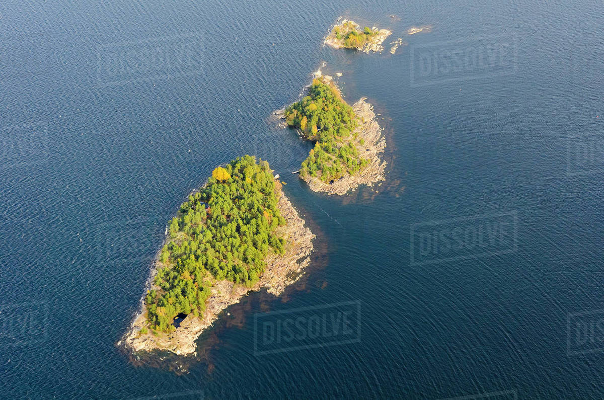 Aerial view of islands - Royalty-free Stock Photo | Dissolve