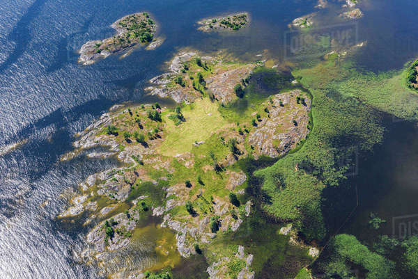Aerial view of islands - Royalty-free Stock Photo | Dissolve