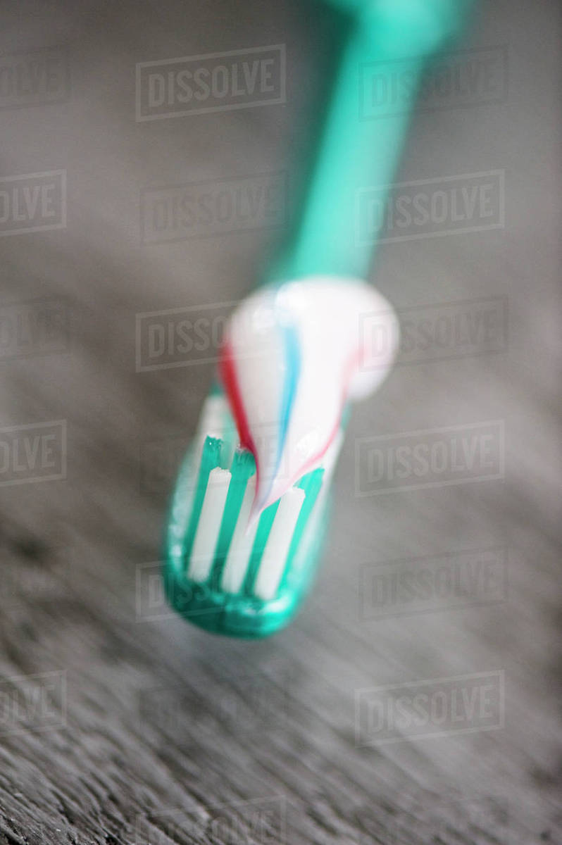 Toothbrushes with toothpaste, close-up - Royalty-free Stock Photo ...