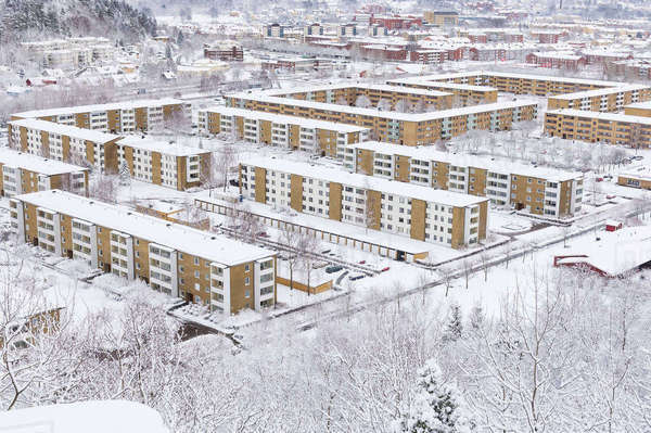 Buildings at winter - Royalty-free Stock Photo | Dissolve