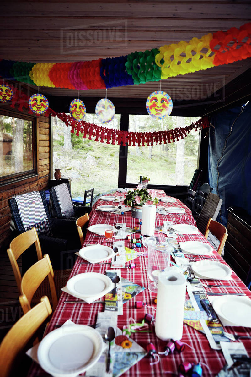 Table set for party - Stock Photo - Dissolve