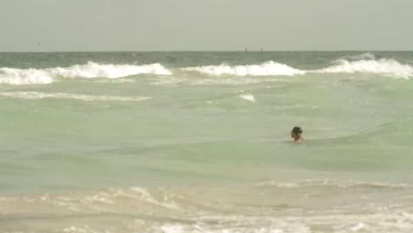 People Swim Ocean. People are swimming in the oceans. - HD Royalty-free ...