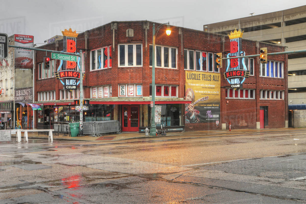 B.B. King's Blues Club in Memphis, Tennessee. Beale Street is a famous ...