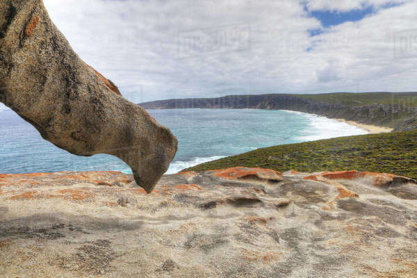 The Remarkable Rocks formation on Kangaroo Island, Australia - Stock ...