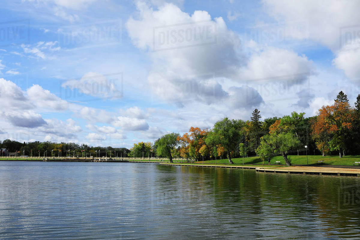 The Wascana Lake in Regina, Saskatchewan - Stock Photo - Dissolve