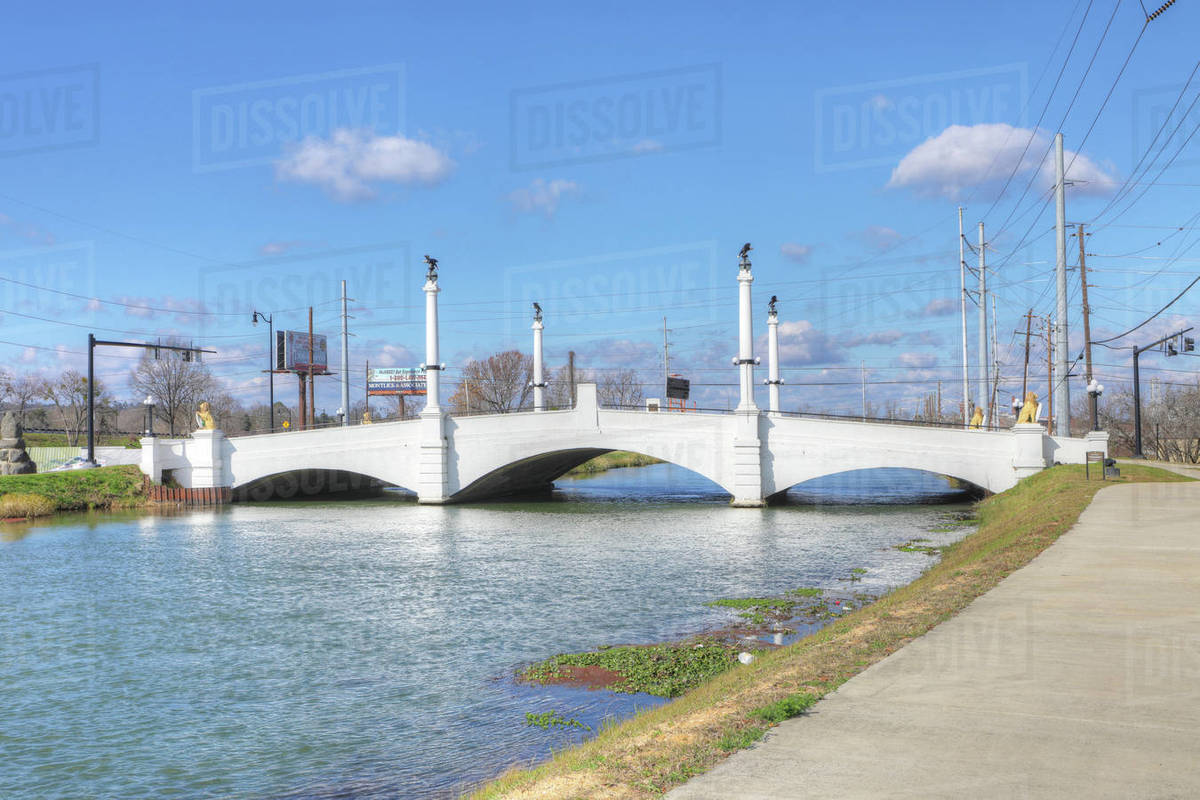 The Historic Butt Memorial Bridge in Augusta, Georgia. Opened in 1914 ...
