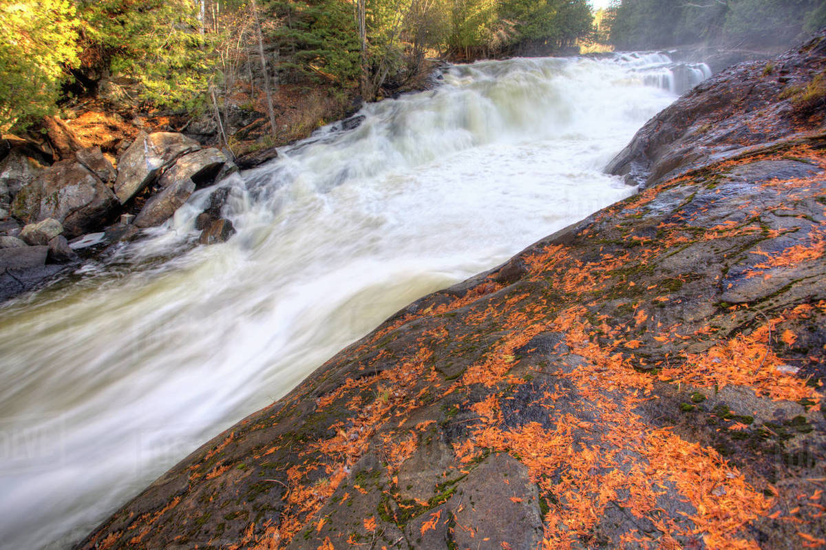 A View of Egan Chute in Ontario, Canada - Stock Photo - Dissolve