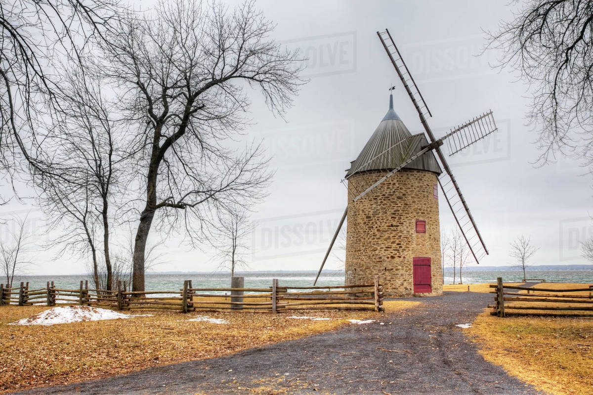 The Pointe-du-Moulin, a Stone Windmill from Quebec, Canada. Built in ...