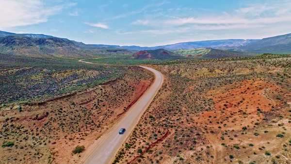 Scenic, breathtaking, majestic and beautiful birds eye view aerial of a ...