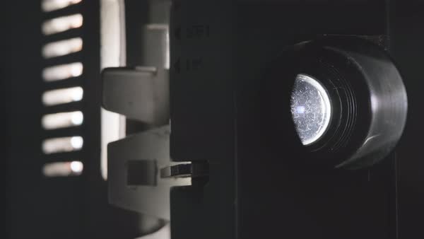 Old projector with lens flare close-up - 4K Royalty-free Stock Video ...
