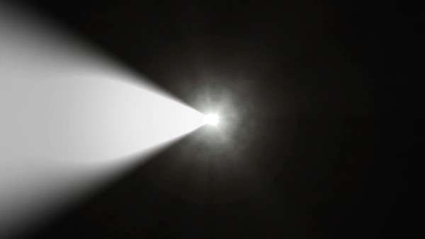 Looping, rotating beam of light, as one would see on a lighthouse - HD ...