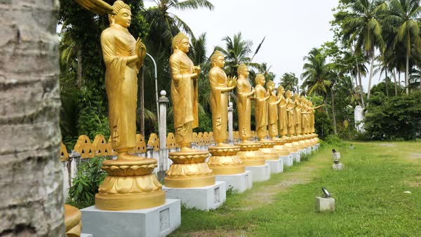 Kande Viharaya Vihara Buddhist Temple. Sri Lanka. - 4K Royalty-free ...