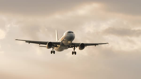 PHUKET, THAILAND - Jet plane Thai Smile flies at sunset. Flight ...
