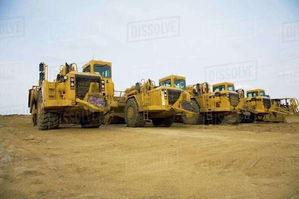 Heavy Road Construction Equipment - Stock Photo - Dissolve