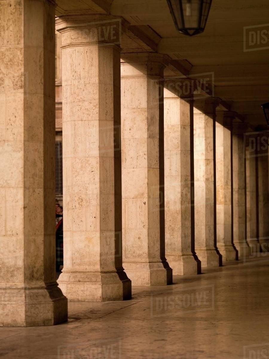 Classical Colonnade - Stock Photo - Dissolve