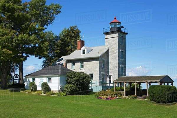Sodus Point Lighthouse Maritime Museum - Stock Photo - Dissolve