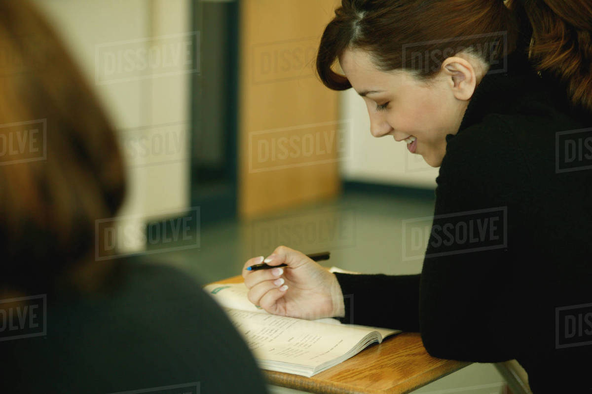 Student Taking Notes In Class - Royalty-free Stock Photo | Dissolve