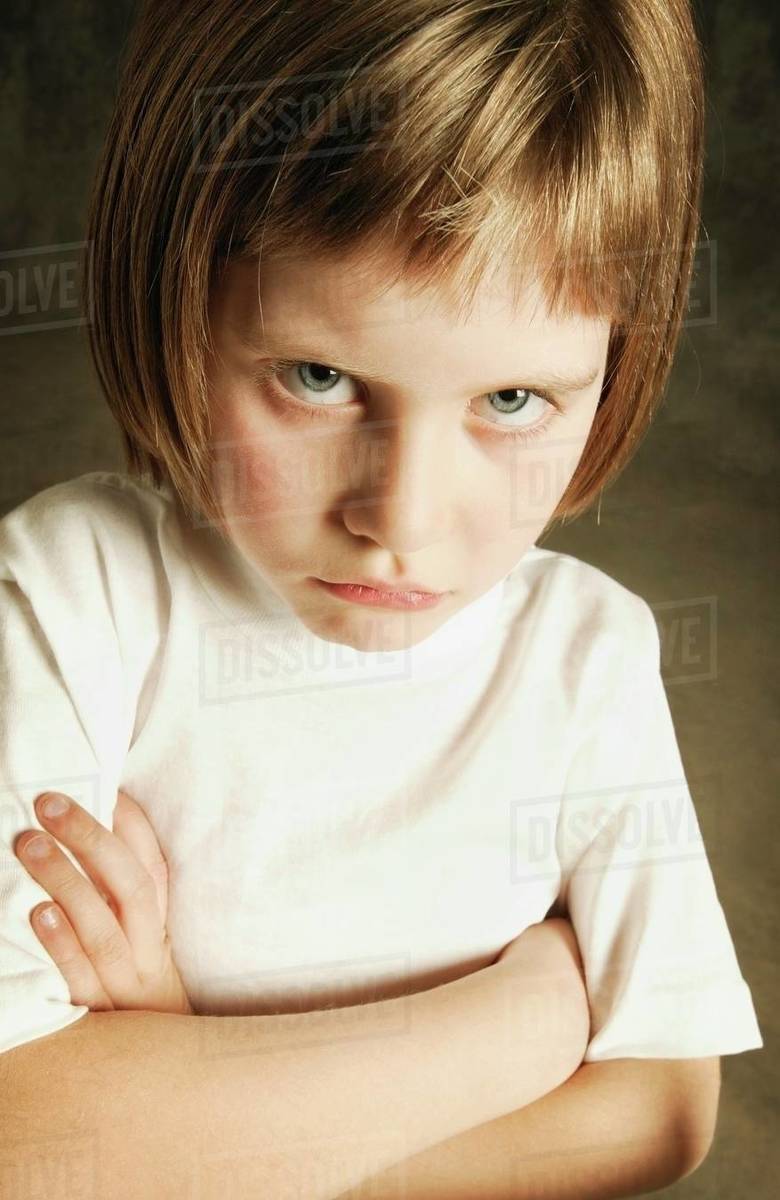 Child Pouts - Royalty-free Stock Photo | Dissolve