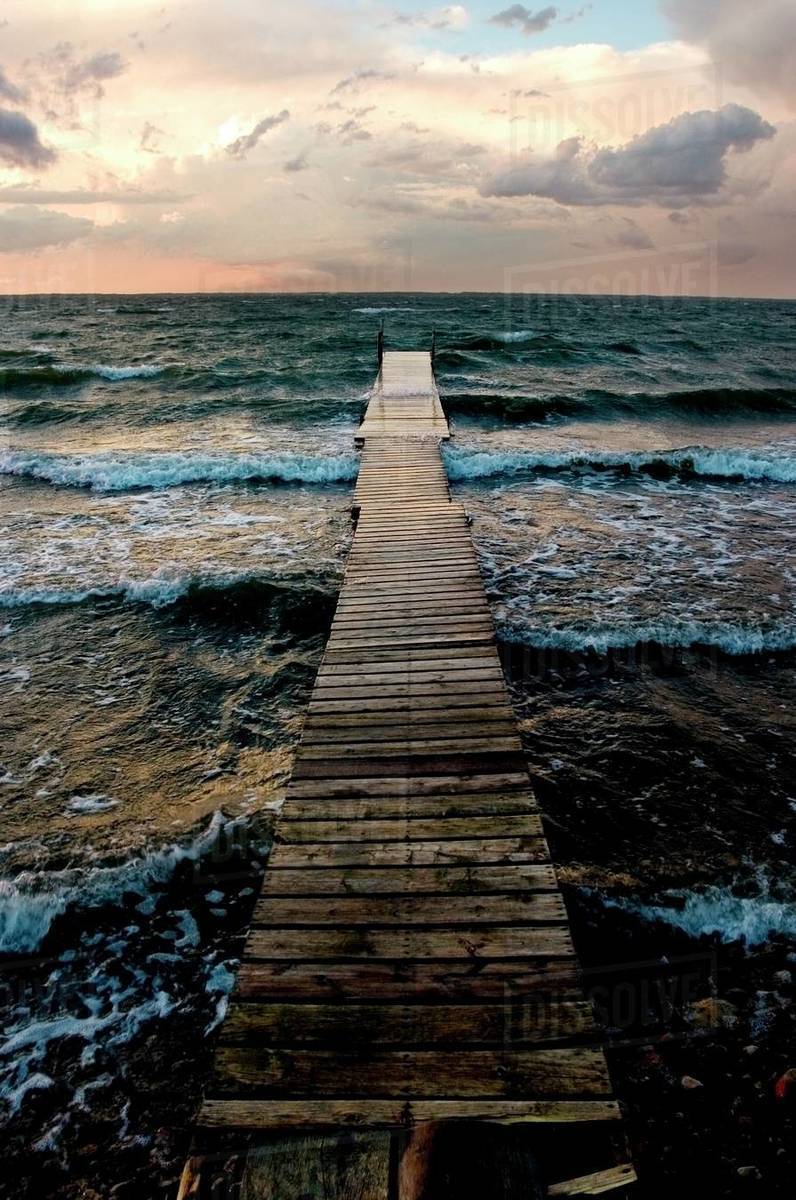 A Pier In The Water - Royalty-free Stock Photo | Dissolve