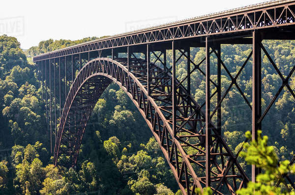 The New River Gorge Bridge Is A Steel Arch Bridge 3,030 Feet Long Over ...