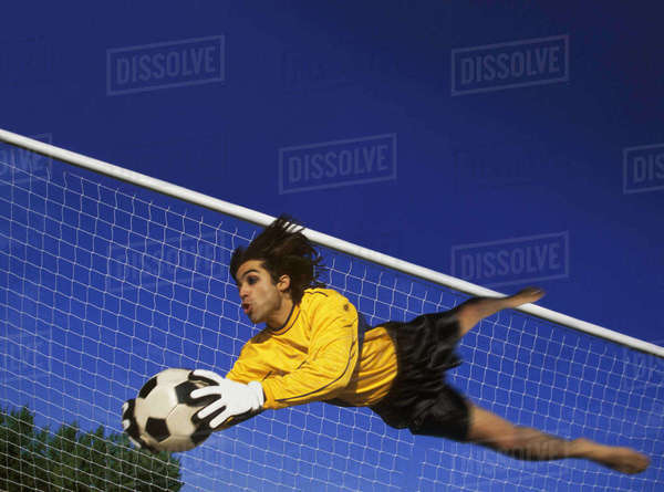 Soccer Goalkeeper Making A Save - Royalty-free Stock Photo | Dissolve