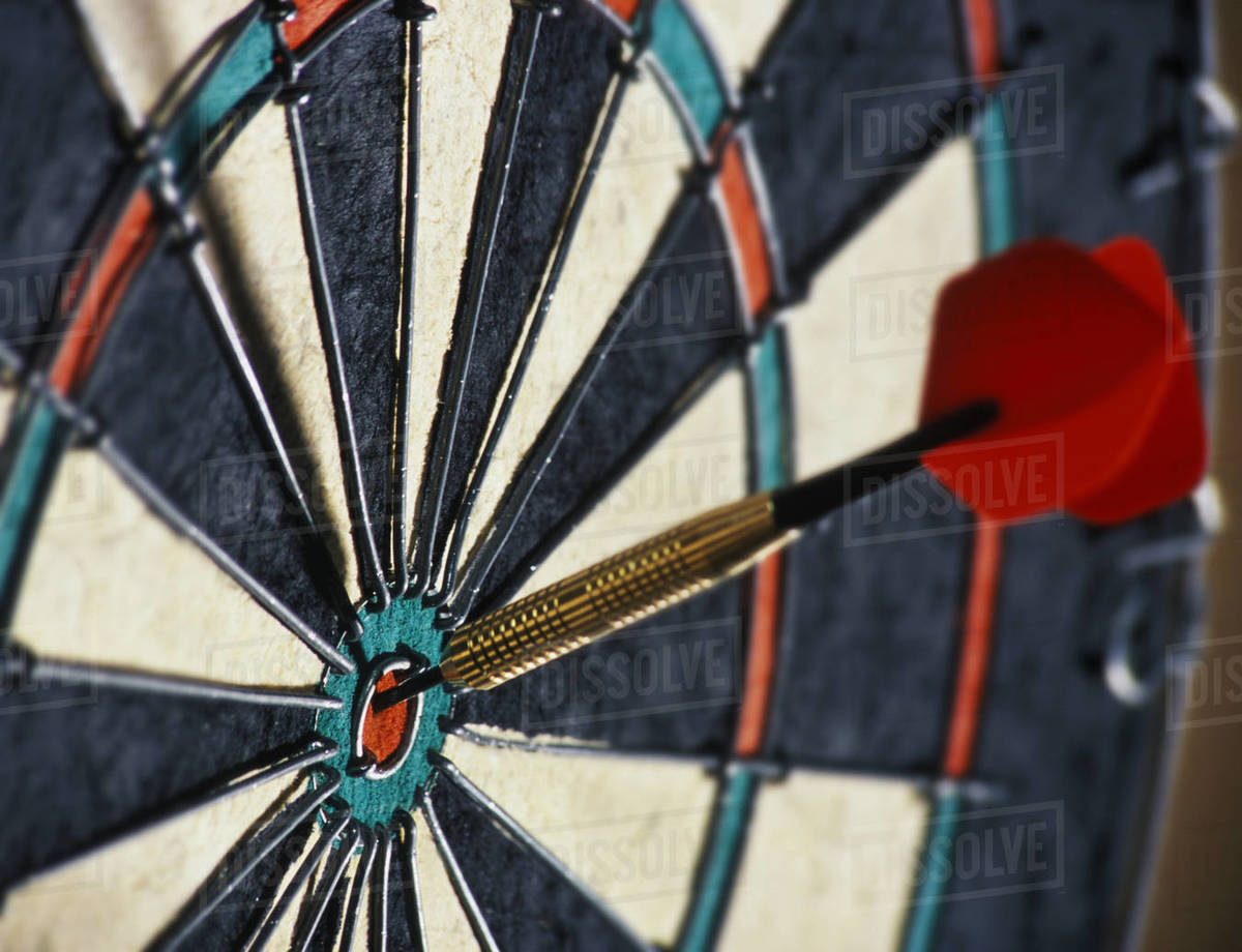 Dart On Dartboard - Royalty-free Stock Photo | Dissolve