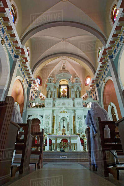 Altar And Shrine To Virgin Of Charity At El Cobre Basilica, Santiago De ...