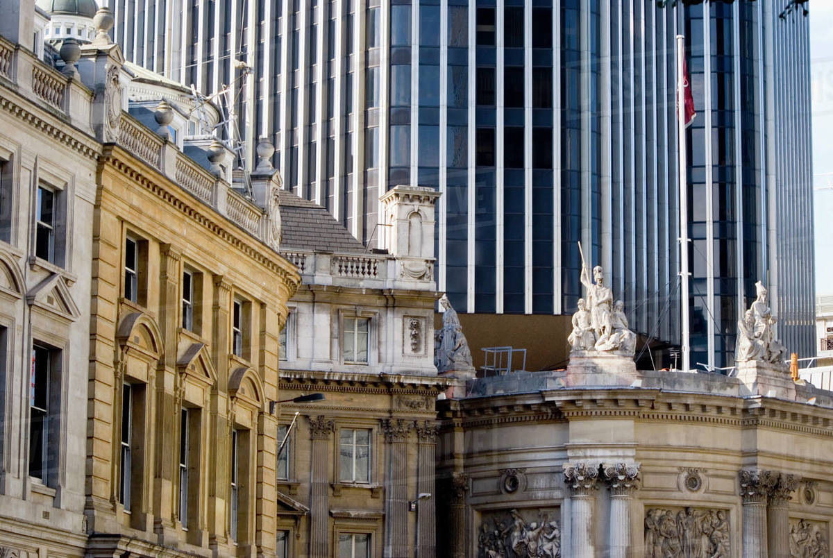 Royal Exchange, London,England,Uk - Stock Photo - Dissolve