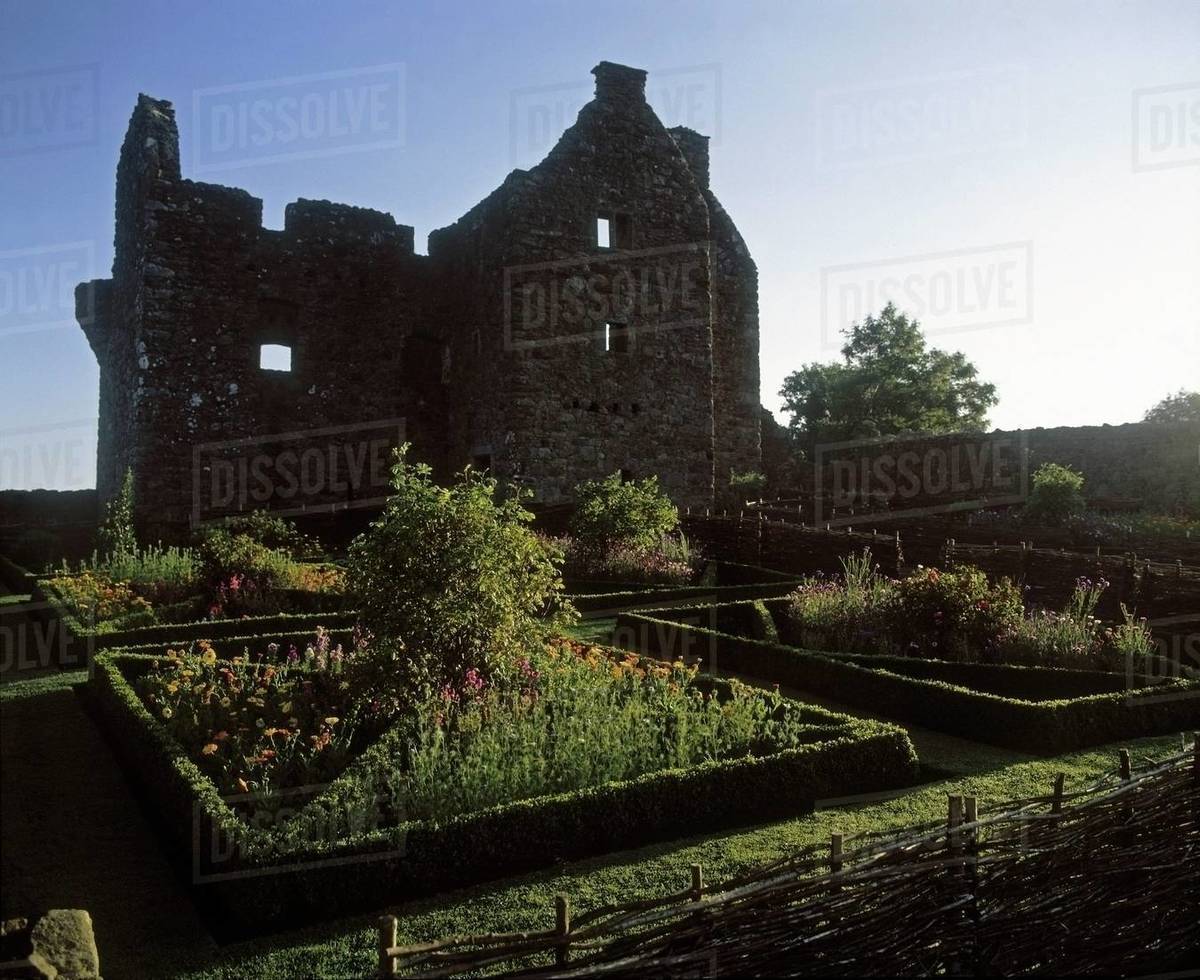 Tully Castle, Co Fermanagh, Ireland; 17Th Century - Stock Photo - Dissolve