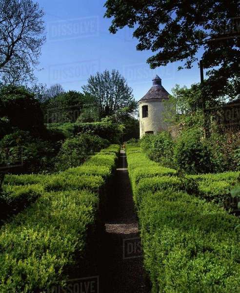 Isolde's Tower, White Garden, Butterstream Gardens, Co Meath, Ireland ...