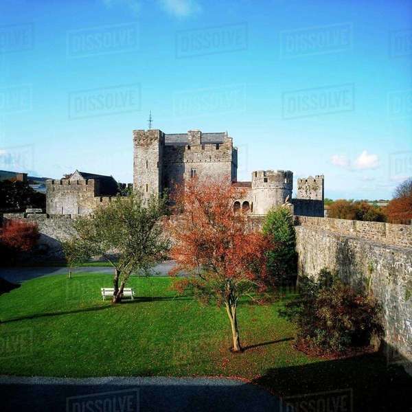 Cahir Castle, Cahir, Co Tipperary, Ireland; 12Th Century Castle - Stock ...