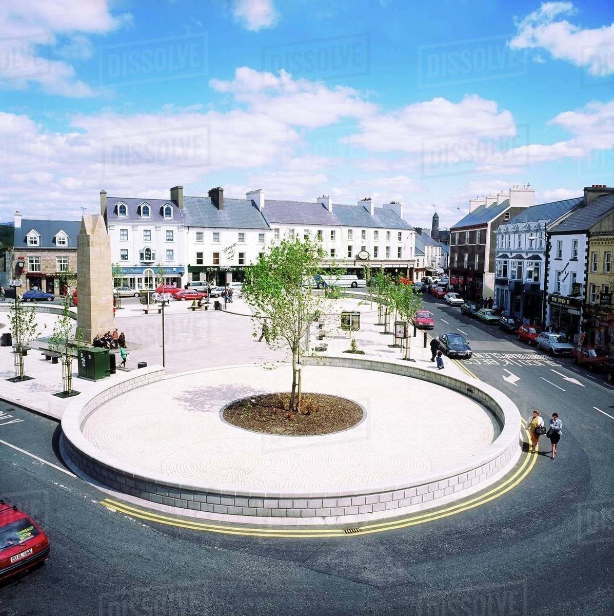 Diamond, Donegal, Co Donegal, Ireland; Town Square - Stock Photo - Dissolve