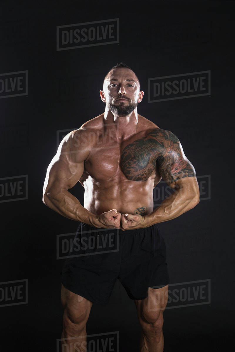 Male body builder; Kailua, Hawaii, United States of America - Royalty ...