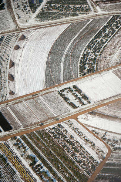 Aerial Image Of Winter Fallow Agricultural Land On The Upper Eastern ...
