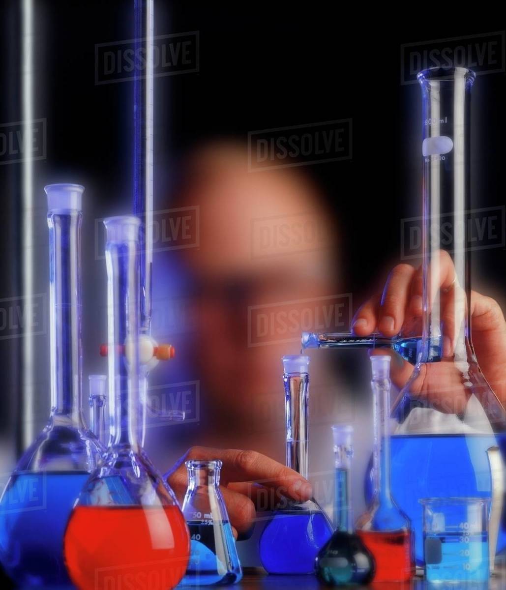 Worker In Chemistry Laboratory - Royalty-free Stock Photo | Dissolve