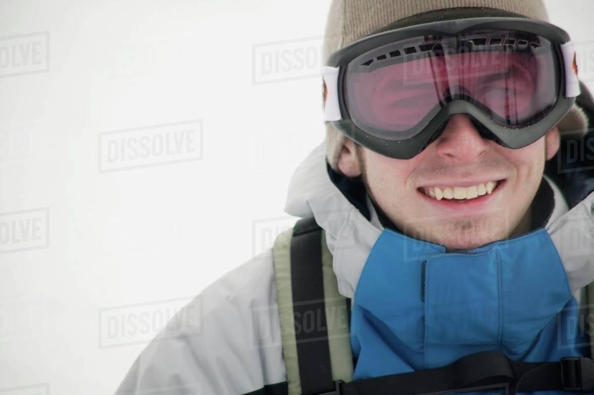 Man With Goggles - Stock Photo - Dissolve