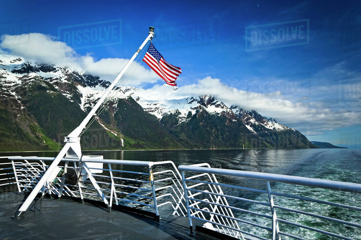 Alaska Marine Highway Ferry In Lynn Canal, Inside Passage, Southeast ...
