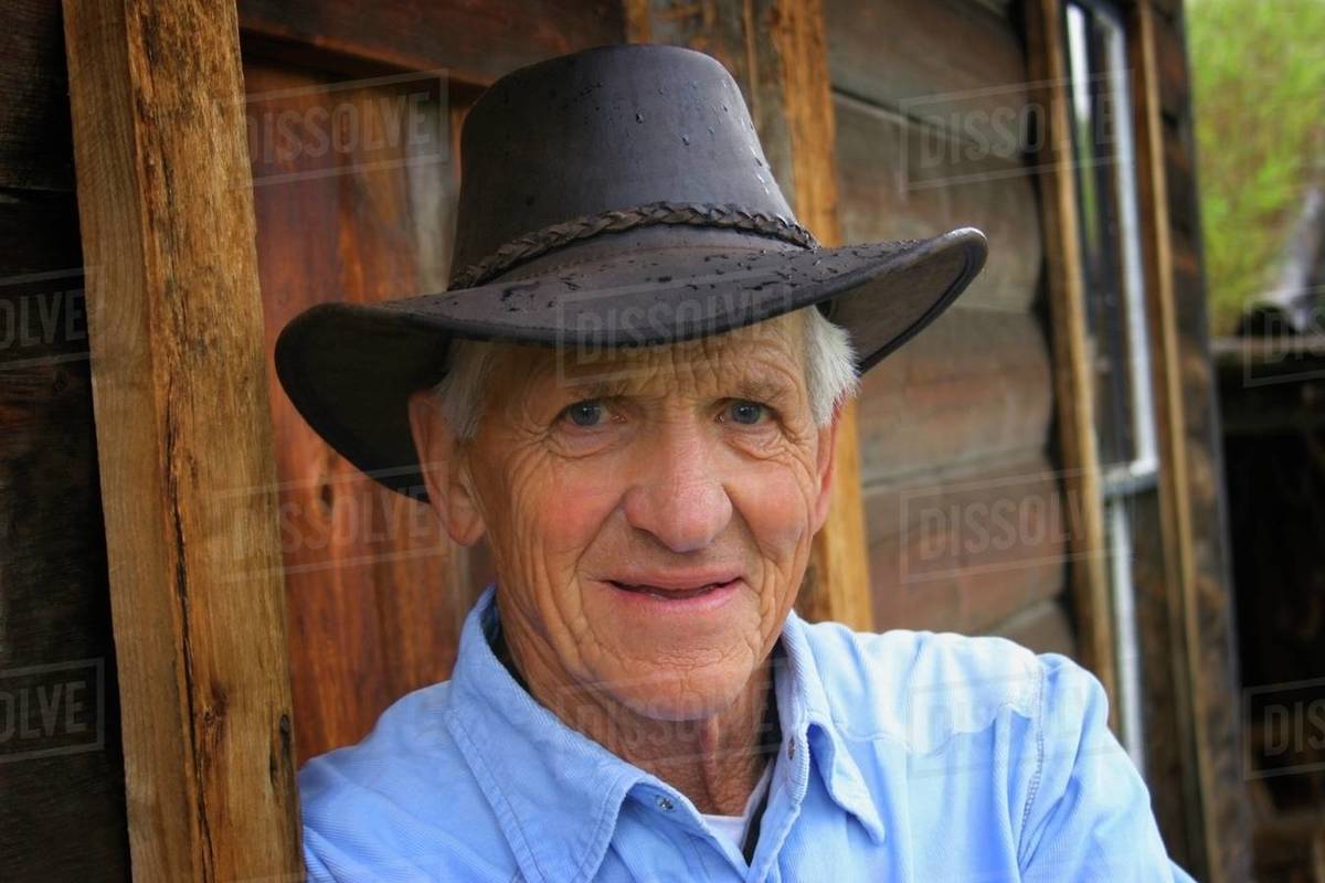 Portrait Of A Senior Cowboy - Royalty-free Stock Photo | Dissolve