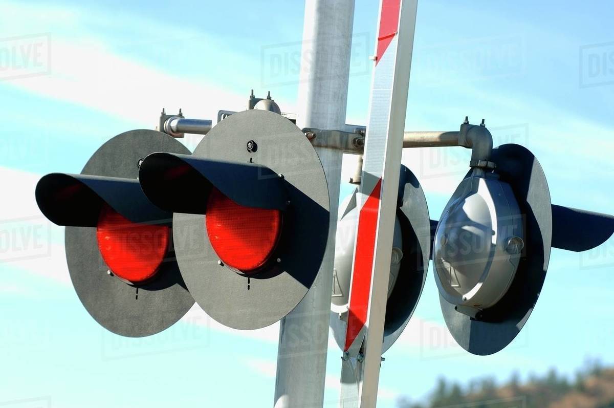 Railroad Crossing Light - Royalty-free Stock Photo | Dissolve