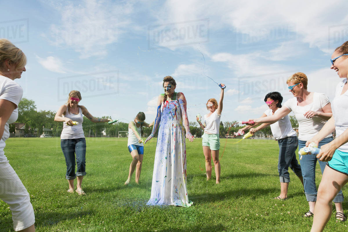Paint the Bride stagette party; Edmonton, Alberta, Canada - Royalty ...