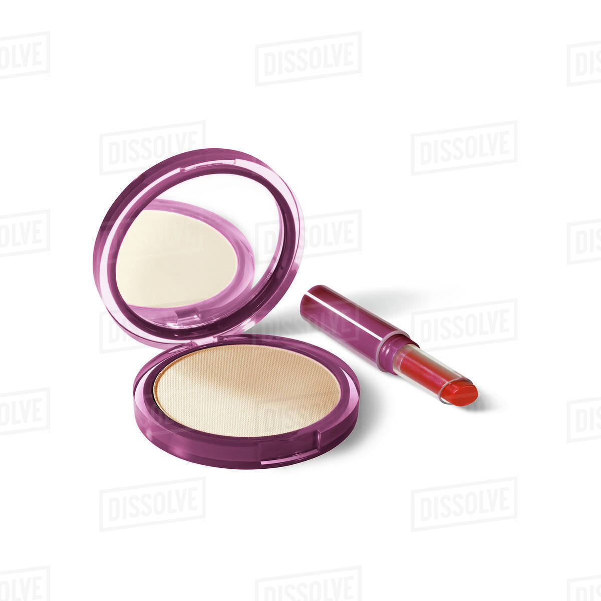 Lipstick and make up compact - Royalty-free Stock Photo | Dissolve