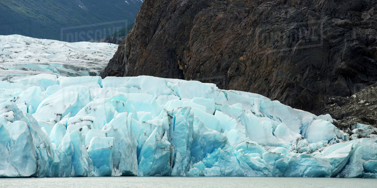 Grey Lake and Grey Glacier, Torres del Paine National Park; Torres del ...
