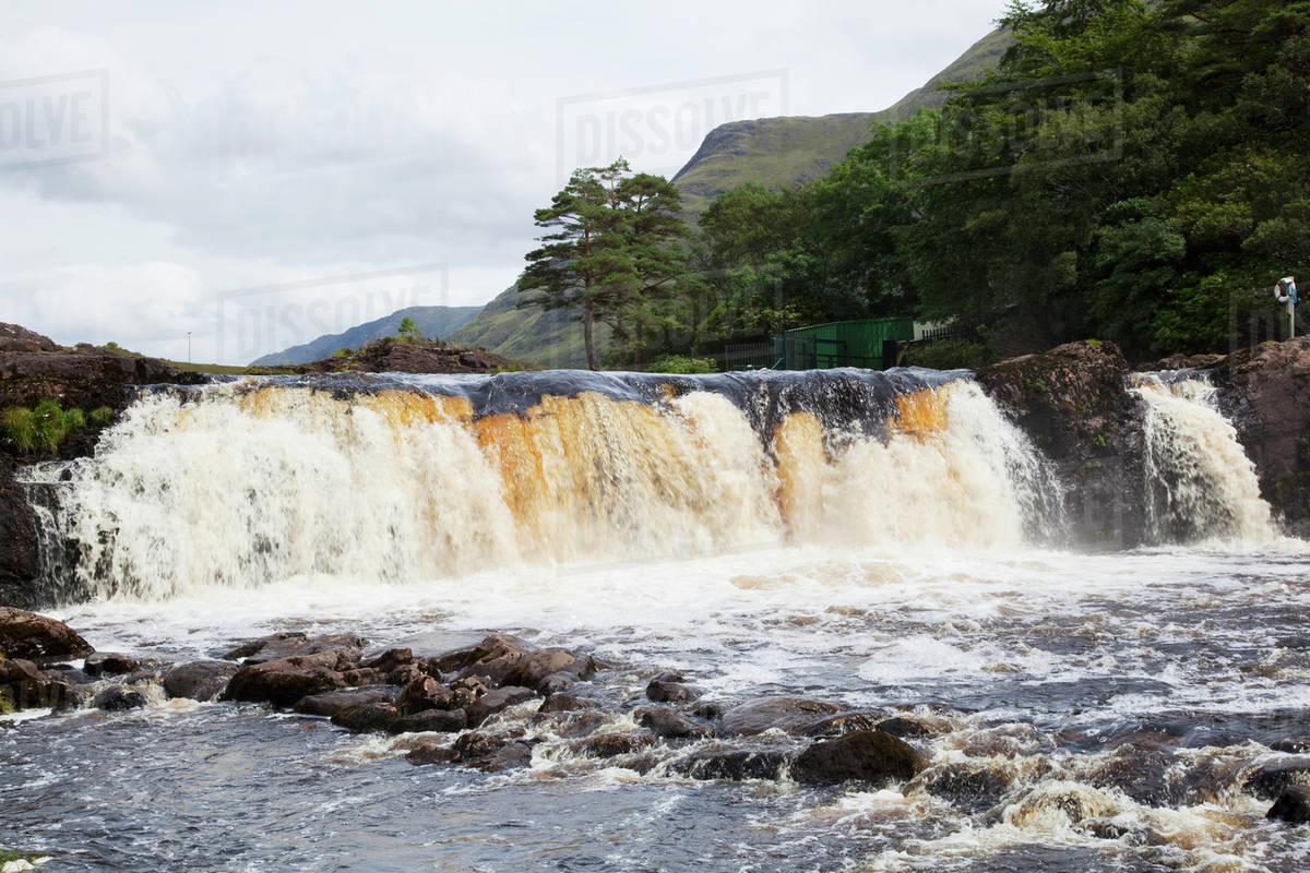 Aasleagh waterfall;County mayo, ireland - Royalty-free Stock Photo ...