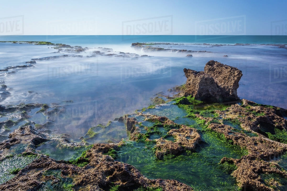Caesarea maritima a national park on the israeli coastline near the ...