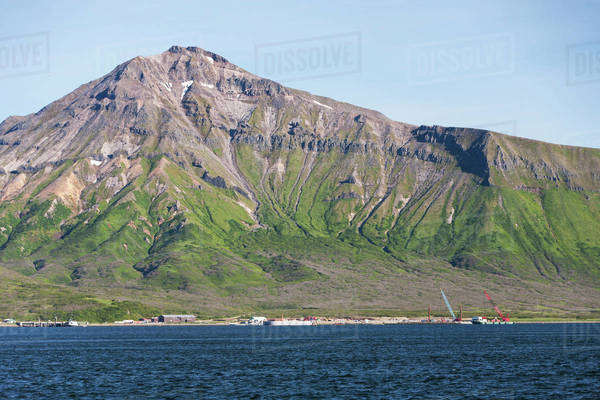 The Town Of False Pass On Unimak Island, The First Of The Aleutian ...