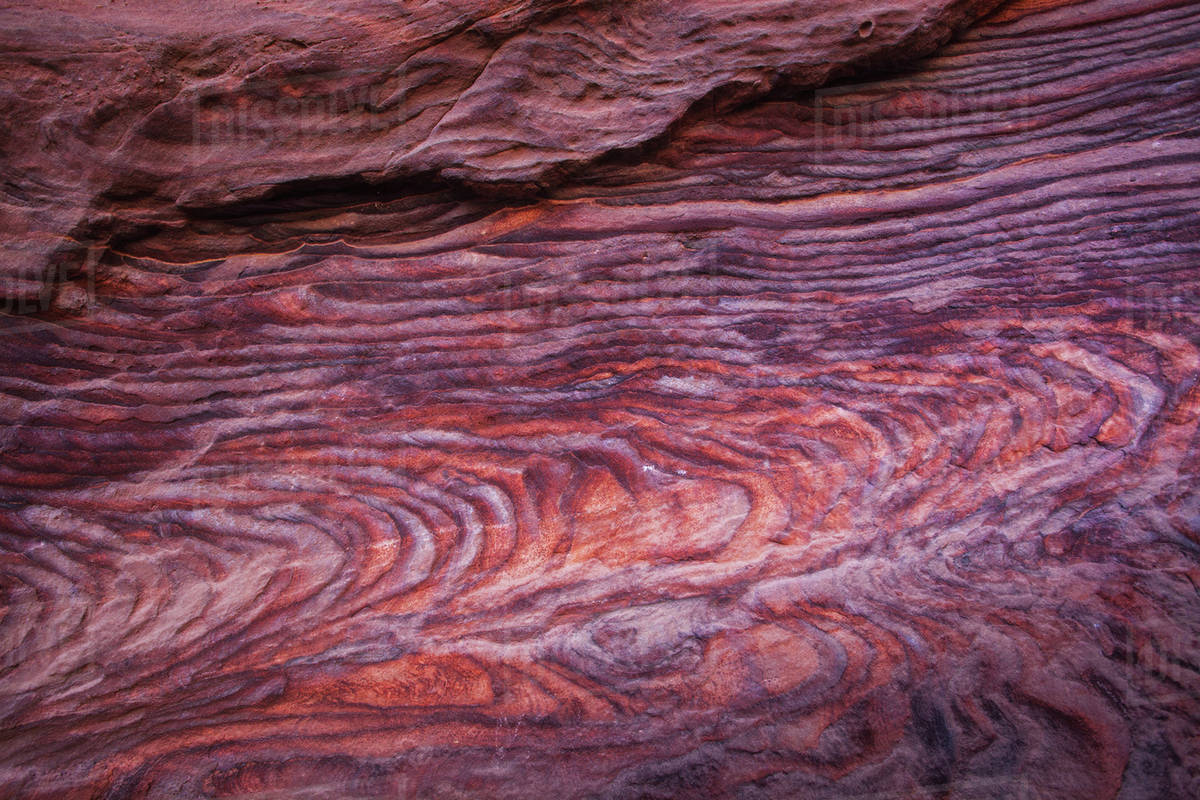 Unique Patterns And Colours Of Sandstone; Petra, Jordan - Royalty-free ...