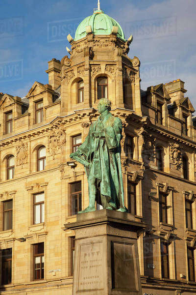 Pitt Statue On George Street; Edinburgh, Scotland - Royalty-free Stock ...